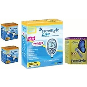 Abbott FreeStyle Freedom Lite Meter Kit and 50 Test StripsQQ