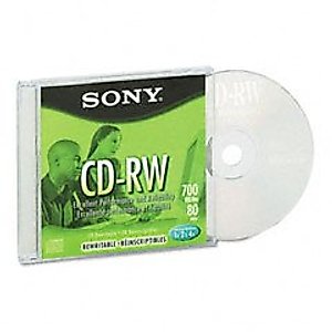 Sony CDRW 74 Recordable ReWriteable CD 3CDRW650L