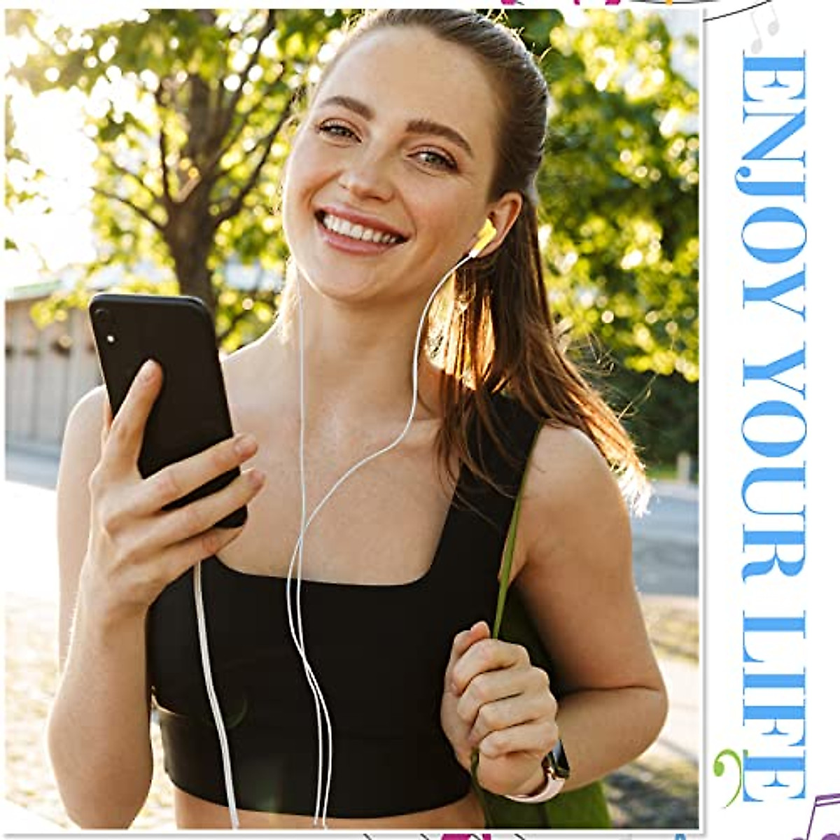 Konohan 60 Packs Earbuds Bulk Kids Headphones Earphones 6 Colors Ear ...