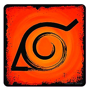 ABYstyle Naruto Shippuden Coaster Set Includes Hidden Leaf, Uchiha, Hokage, & Akatsuki Emblems 3.75" x 3.75" Anime Manga Home & Kitchen 4 Pcs