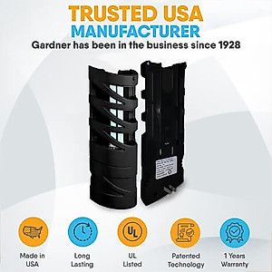 FlyWeb - Fruit Fly Traps for Indoors, Gnat Traps for House Indoor - Made in USA, Fruit Fly Killer, Non Bug Zapper Indoor, Plug in Bug Catcher Indoor, Bug Light Indoor, UV Light, Gardner (Black)