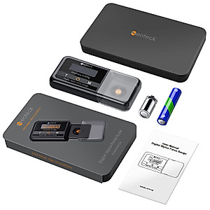 Neoteck 0.005g/100g Professional Turntable Stylus Force Gauge Scale with Touch Screen and Backlight LCD for Tonearm Phono Cartridge, Nonmagnetic and High Precision