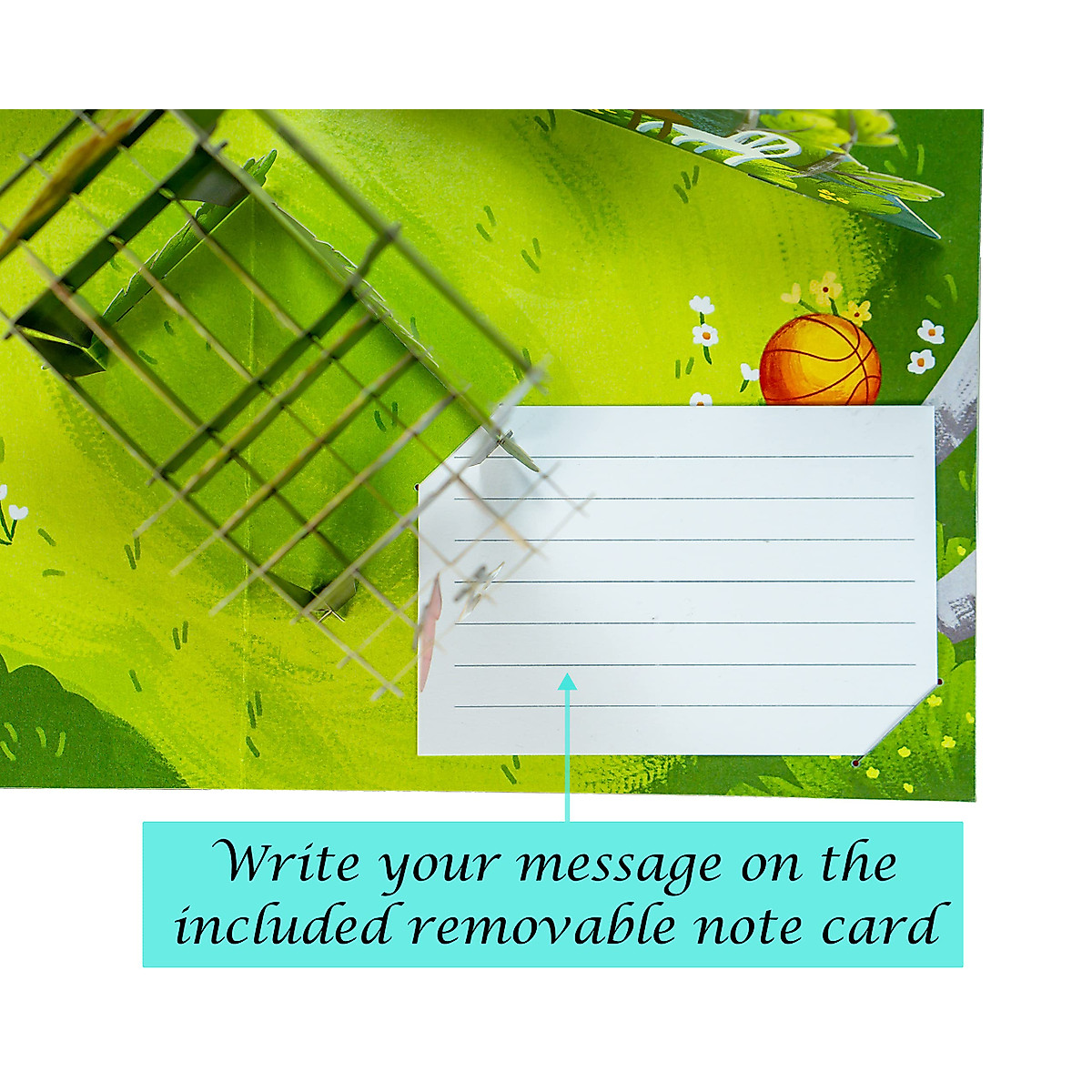 BBQ Party Grill Up Some Fun - 3D Pop Up Greeting Card For All Occasions - Love, Birthday, Christmas, Summer, Congrats - Removable Personalized Message Note - Thick Envelope, Fold Flat - 5x7 Inch