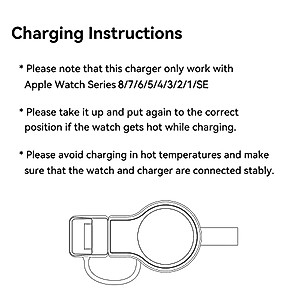 NEWDERY for Apple Watch Wireless Charger 2 Pack, iWatch Portable USB Car Magnetic Charger, Travel Cordless Charger with Light Weight Quick Charging for Apple Watch Ultra 8/7/SE/6/5/4/3/2/1 (White)