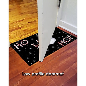 Toland Home Garden 800113 Ho Ho Ho Santa Christmas Door Mat 18x30 Inch Winter Outdoor Doormat for Entryway Indoor Entrance