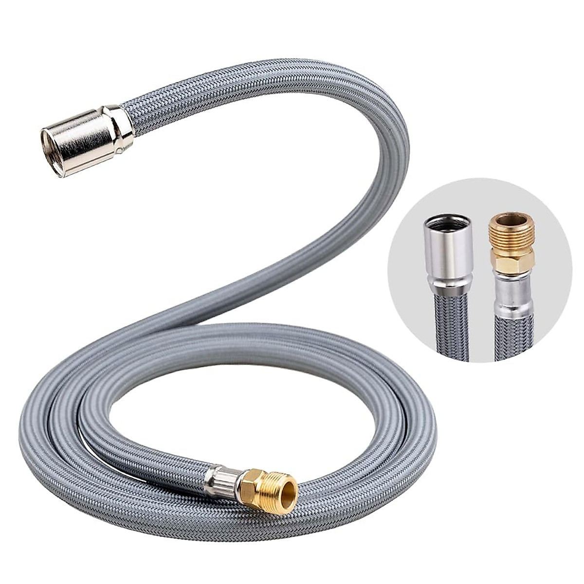 Kitchen Faucet Replacement Hose for American Standard M922367-007220A, Faucet-Supply-Lines, Kitchen Sink Hose Replacement - 59” Hose for Sink Faucet (Faucet Hose)