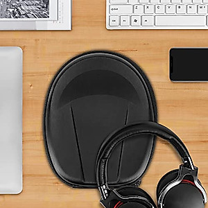 Geekria Shield Case Compatible with Sony WHXB700, WHCH520, WHCH500, XB950BT, XB950N1, XB950B1, WHCH720n Headphones, Replacement Protective Hard Shell Travel Carrying Bag with Cable Storage (Black)