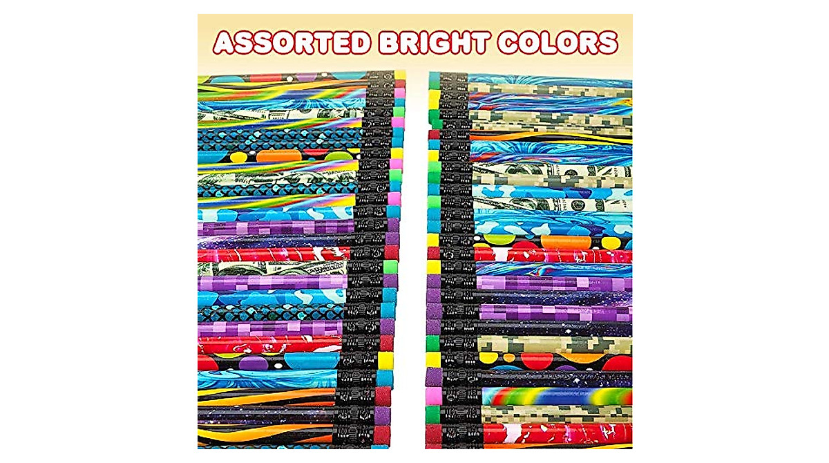 ArtCreativity 72 Pencils Assorted Designs for Kids & Classroom