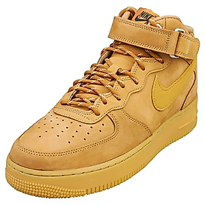 Nike mens Air Force 1 Mid '07 Shoes, Flax/Wheat-gum Light Brown, 13