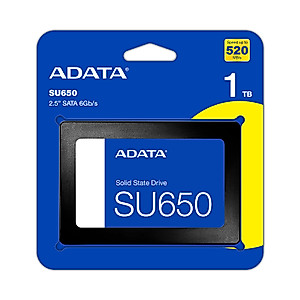 ADATA SU650 1TB 3D-NAND SATA 2.5 inch Internal SSD (ASU650SS-1TT-R)