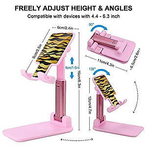 Golden Sands Wave Cell Phone Stand Foldable Tablet Holder Adjustable Cradle Desktop Accessories for Desk