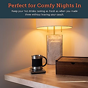 COSORI Mug Warmer & Coffee Cup Warmer for Desk Coffee Gift, Beverage Heater for Home and Office Use, Pressure Sensor Technology, Auto Shut Off, Digital Temp Control, 77-194℉, Silver