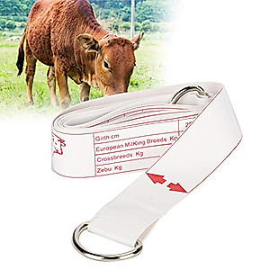 Cattle Weight Measuring Tape, 2.5m Livestock Tape Measure, Soft PVC Animal Bust Weight Contrast Ruler Farm Equipment for Pig Cattle Horse Pony Pig