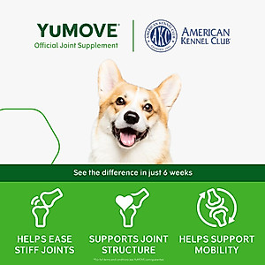 Lintbells YuMOVE Joint Supplement Dog Chews - Contains Glucosamine, Green Lipped Mussel - Natural Relief from Hip Ache, Stiff Joints - 1 Month’s Supply (Small & Medium)