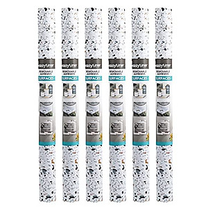 Duck 286457 EasyLiner Adhesive Laminate Surfaces Shelf Liner, Terrazzo, 20 in. x 15 ft., 6 Rolls