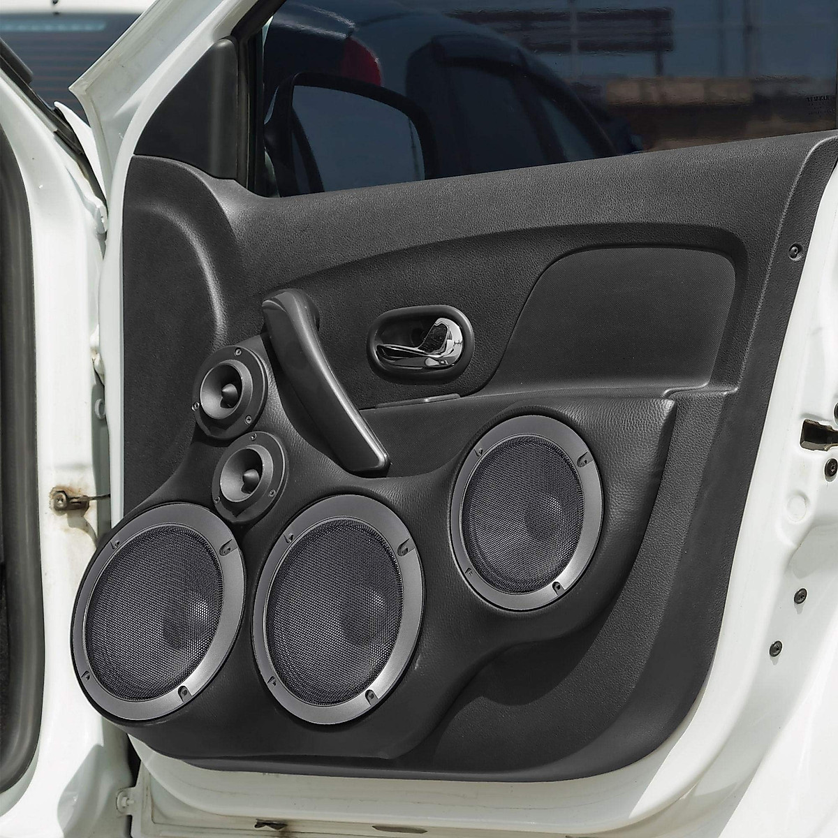 X AUTOHAUX 5" Titanium Tone Car Audio Speaker Cover Mesh Subwoofer Grill Horn Guard Protector