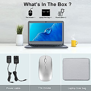 KANGBUKE 11.6" Windows 10 Laptop, Intel Celeron N4020 Processor, 6GB LPDDR4 RAM, 64GB SSD, HD Display, WiFi, Webcam, Ultra Slim and Light Notebook PC