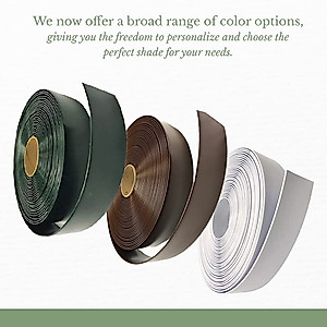 Jejavu Sunniland Patio Vinyl Strap Roll, Perfect for Patio Furniture, Pool, Lawn, Garden, Make Your Own Replacement Straps, 20 Free Fasteners, 2" Wide x 20' Length, Dark Brown