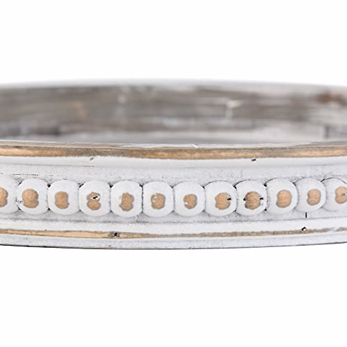 Gurfuy Round Wooden Decorative Tray 16” - Rustic Wood Serving Tray for ...