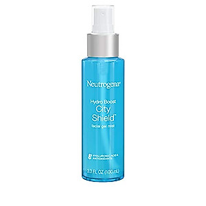 Neutrogena Hydro Boost City Shield Replenishing Facial Mist Gel with Hydrating Hyaluronic Acid and Antioxidants, Non Comedogenic, 3.3 fl. oz