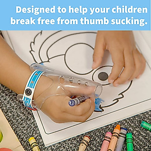 TGuard AeroThumb Sucking Stopper Kit - Ideal Prevention, Solution & Gentle Thumb Guard with Materials Designed for Babies, Toddlers, & Kids - w/ 30 Bracelets - Small (Ages 4 under, less than 40 lbs)