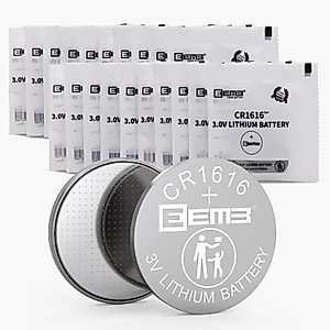 EEMB 20 Pack CR1616 Battery 3V Lithium Battery Button Coin Cell Batteries 1616 Battery DL1616 ECR1616 for Remote Control, Watch, Calculator, Electronic Note-Book, Thermometer, Mobile Game
