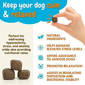 Inner Paw Calming Chews for Dogs – Natural Calming Dog Treats – Tasty Chew Snacks with Chamomile, Valerian Root, Organic Ginger – Efficient Dog Stress Reliever – 120 Soft Chews