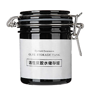 Eyelash Glue Storage Activated Carbon Sealed Storage Jar Leak Proof Container Cylinder Keep Dry and Fresh