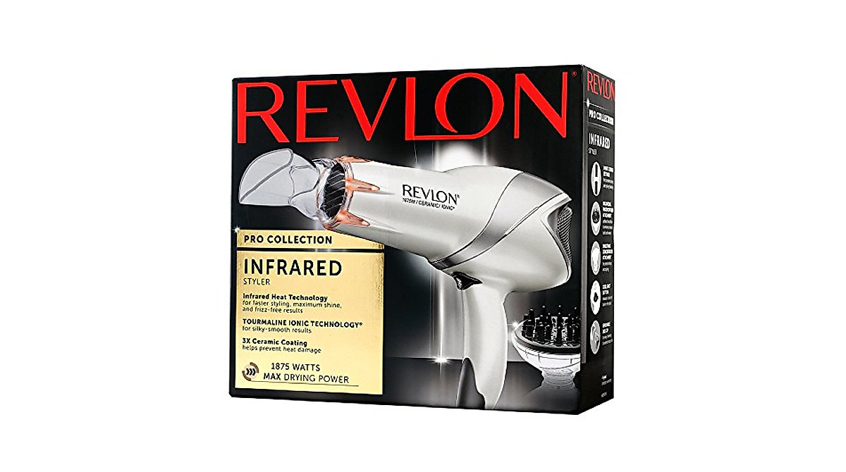 Revlon 1875W Infrared Hair Dryer for Faster Drying & Shine
