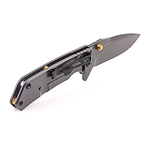 Sanrenmu Knives Folding Pocket Knife 7056 EDC Knife 8Cr14MoV Blade Hunting Survival Fishing Tool (7056LUP-SK(Grey))
