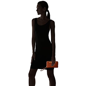 Fossil Women's Liza Leather Wallet Zip Around Clutch with Wristlet Strap, Brown (Model: SL7878200)