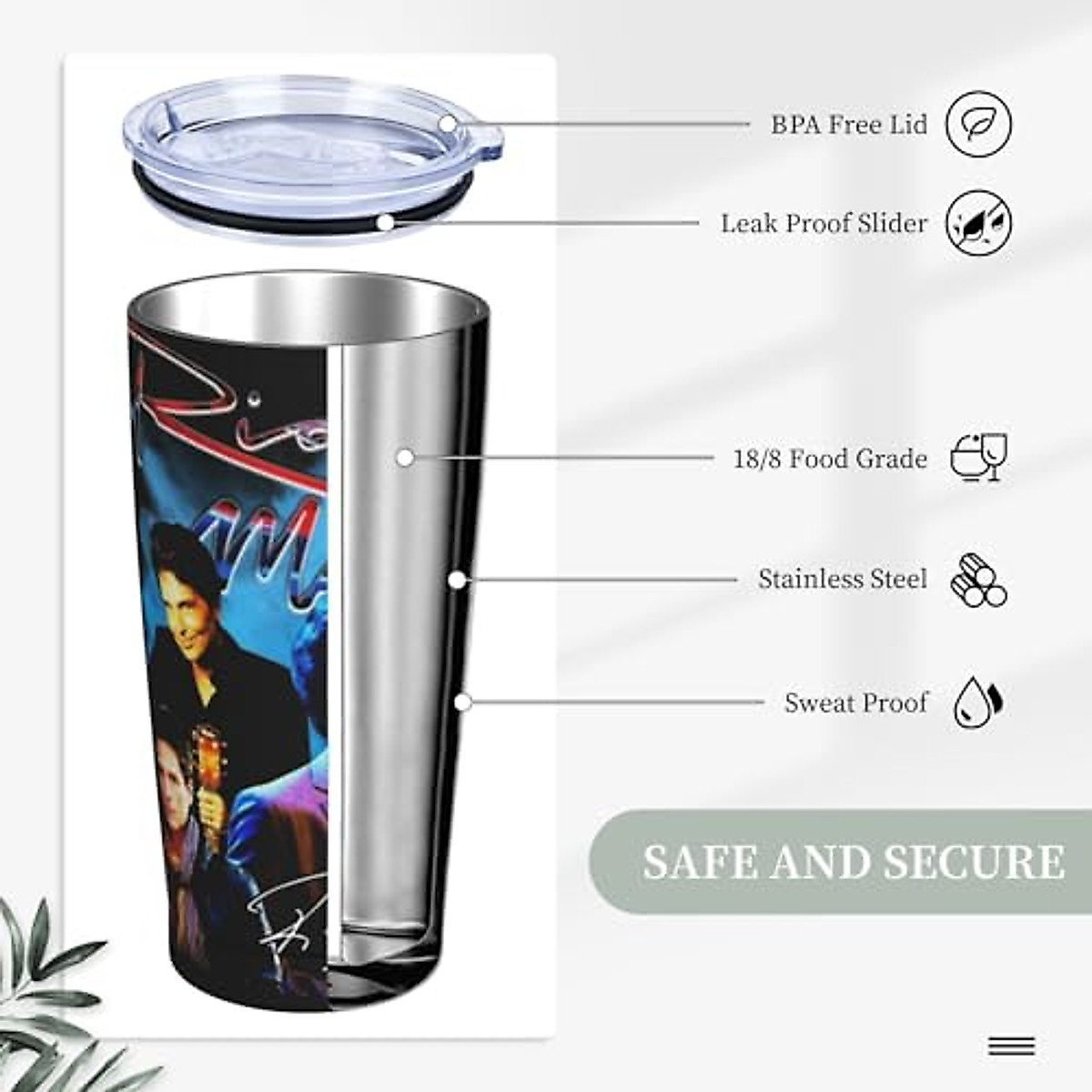 LAZHANG Richard Music Marx Stainless Steel Insulated Car Sippy Cup With Lid Travel Mug for Cold Hot 20 oz
