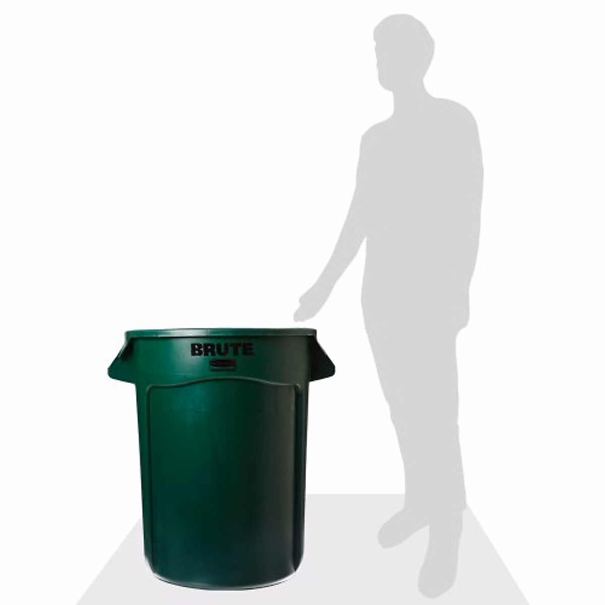 Rubbermaid Commercial BRUTE-Vented Container, 32 Gallon - Green