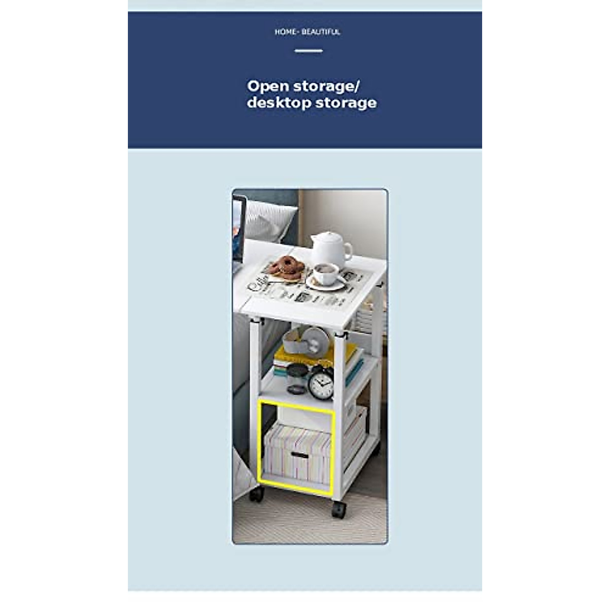 MJWDP Laptop Table Portable Folding Desk Bed Table Laptop Desk Computer Table for Bedroom Office Adjustable Movabl Computer Desk Table