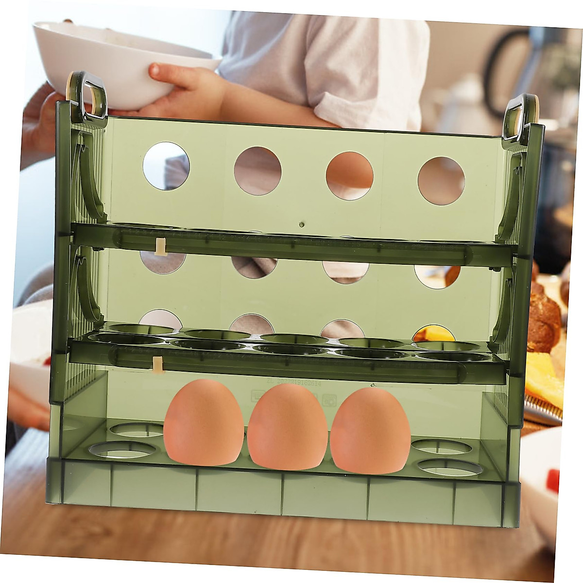 Garneck Storage Container Multi Grid Holder for Fridge Sturdy and Reusable Box