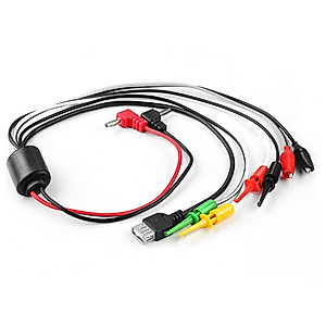 Flexzion DC Compact Power Supply 15V 1A - Adjustable Variable Regulated Digital Precision Equipment with LED Display Multimeter Test Hook Probe Clip Cable AC Lab Grade for Cell Phones Electronics