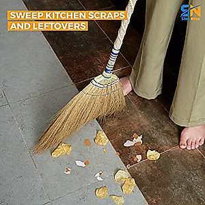 SN SKENNOVA - Asian Broom Whisk Broom Handmade Size Overall Length 40 inch