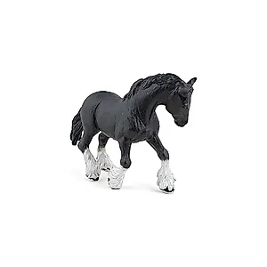 Papo - Hand-Painted - Figurine - Horses,Foals and Ponies - Black Shire Horse Figure-51517 - Collectible - for Children - Suitable for Boys and Girls - from 3 Years Old