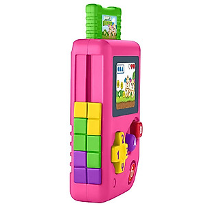 Fisher-Price Laugh & Learn Lil' Gamer - Pink Edition ~ Educational Activity Toy for Babies and Toddlers Inspired by Nintendo
