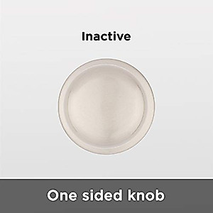 Kwikset Juno Half-Dummy Door Knob with Microban Antimicrobial Protection in Satin Nickel - 97880-668