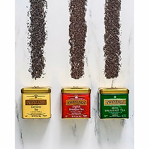 Twinings English Breakfast Loose Tea Tins, Pack of 6, 7.05 Ounce Tins, Smooth, Flavourful, Robust Black Tea, Caffeinated