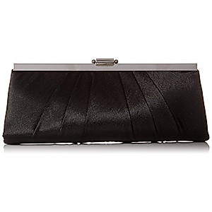 Jessica McClintock Blaire Satin Frame Evening Clutch, Black