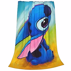 Cartoon Blanket Flannel Fleece Throw Blankets Best Friend Super Soft Cozy Warm Plush Bedding for Sofa Living Room Bedroom 50"X40"