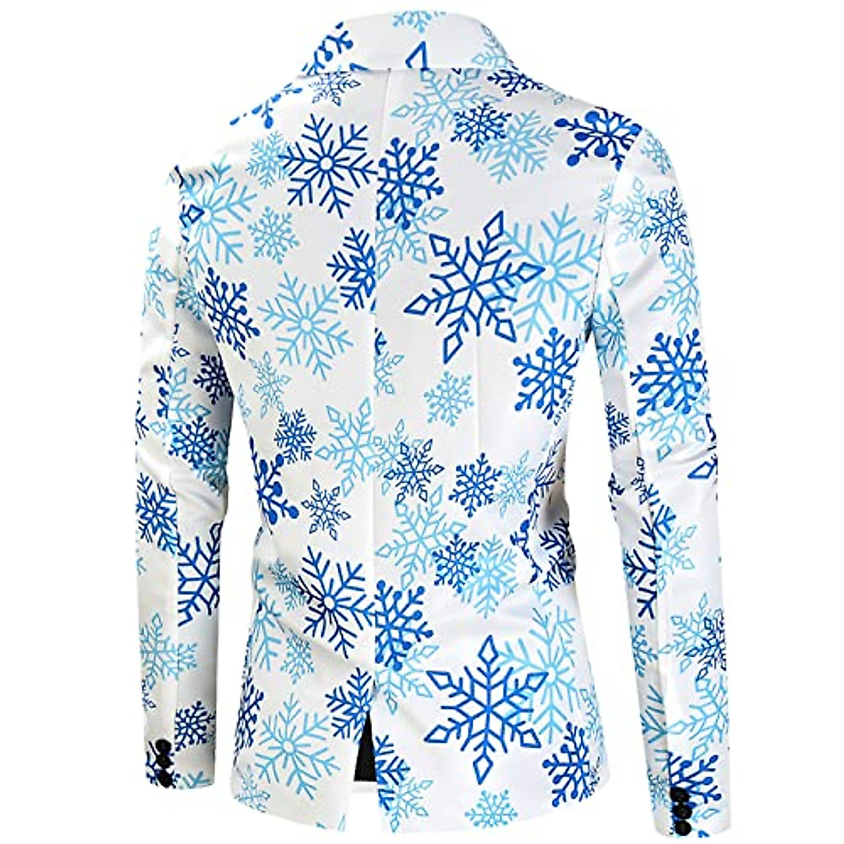 Stylish Christmas Suits for Men - Santa Claus Costumes, One Button Ugly Christmas Jacket & Blazer for Party, Prom, Wedding