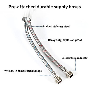 OYMOV RV Kitchen Faucet w/Pull Down Sprayer - Single Handle High Arc Spring Kitchen Sink Faucet for 1 or 3 Hole, RVs, Fifth Wheels, Motor Homes, Travel Trailers, Campers, Boats, Matte Black