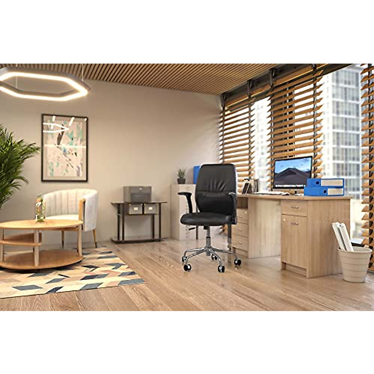 Cribel Icaro Dirigenziale Poltrona, Metallo Cromato, Nero