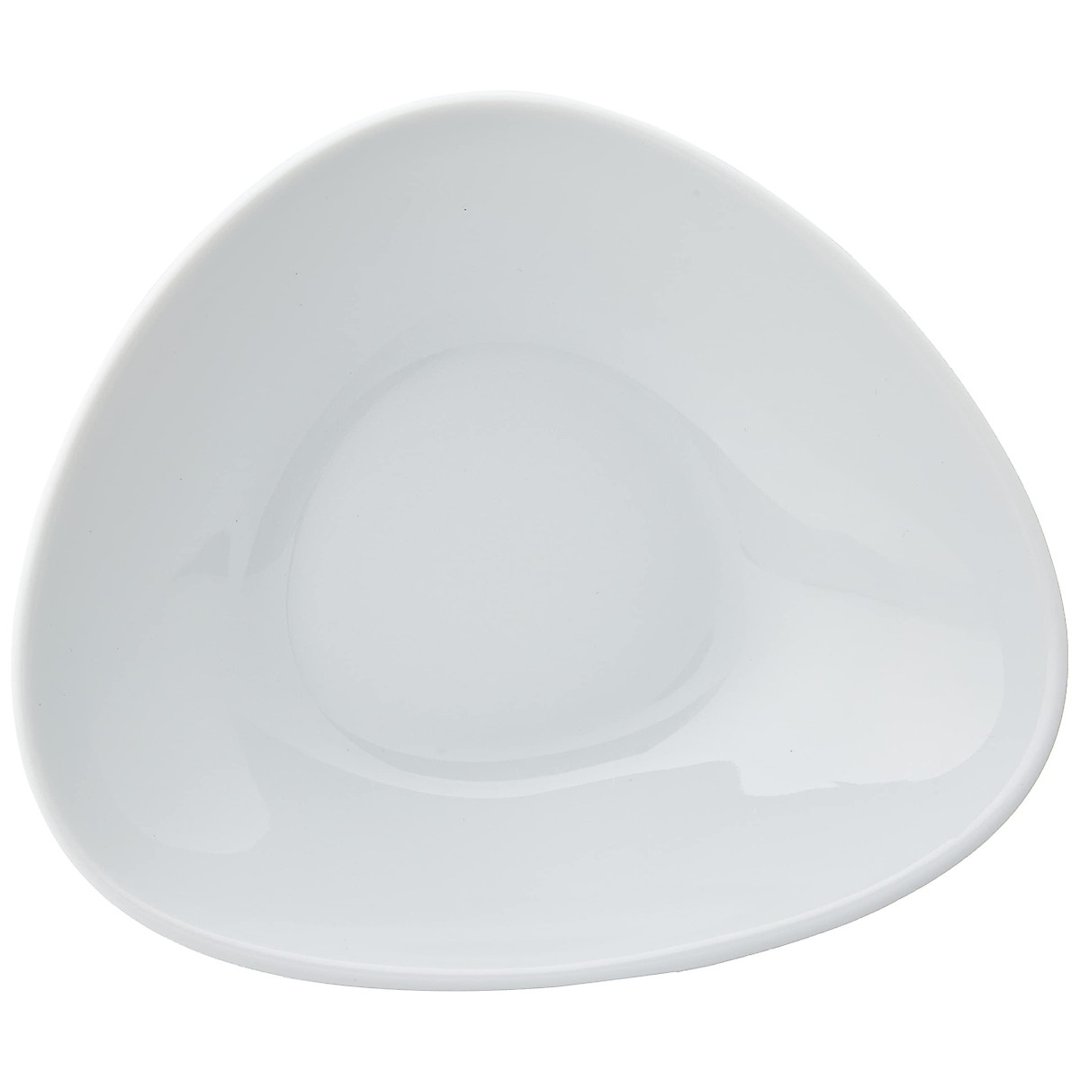 Alessi Colombina 5-3/4-Inch by 5-Inch by 10-1/4-Inch Serving Bowl shallow, White Porcelain, Set of 6