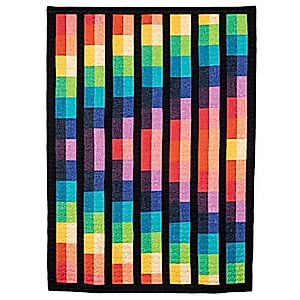 Connecting Threads Rainbow Burst Throw Quilt Sewing Project Kit