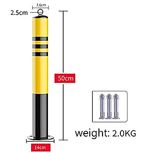 Parking Barrier Features Reflective Tape,Car Park Driveway Guard Saver,Easy Installation Private Car Parking Space Lock,Protect Your Parking Space