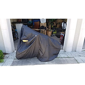 Premium Products 210D Single Bike Cover Light Weight Portable Bicycle Cover with Free Carry/Storage Bag